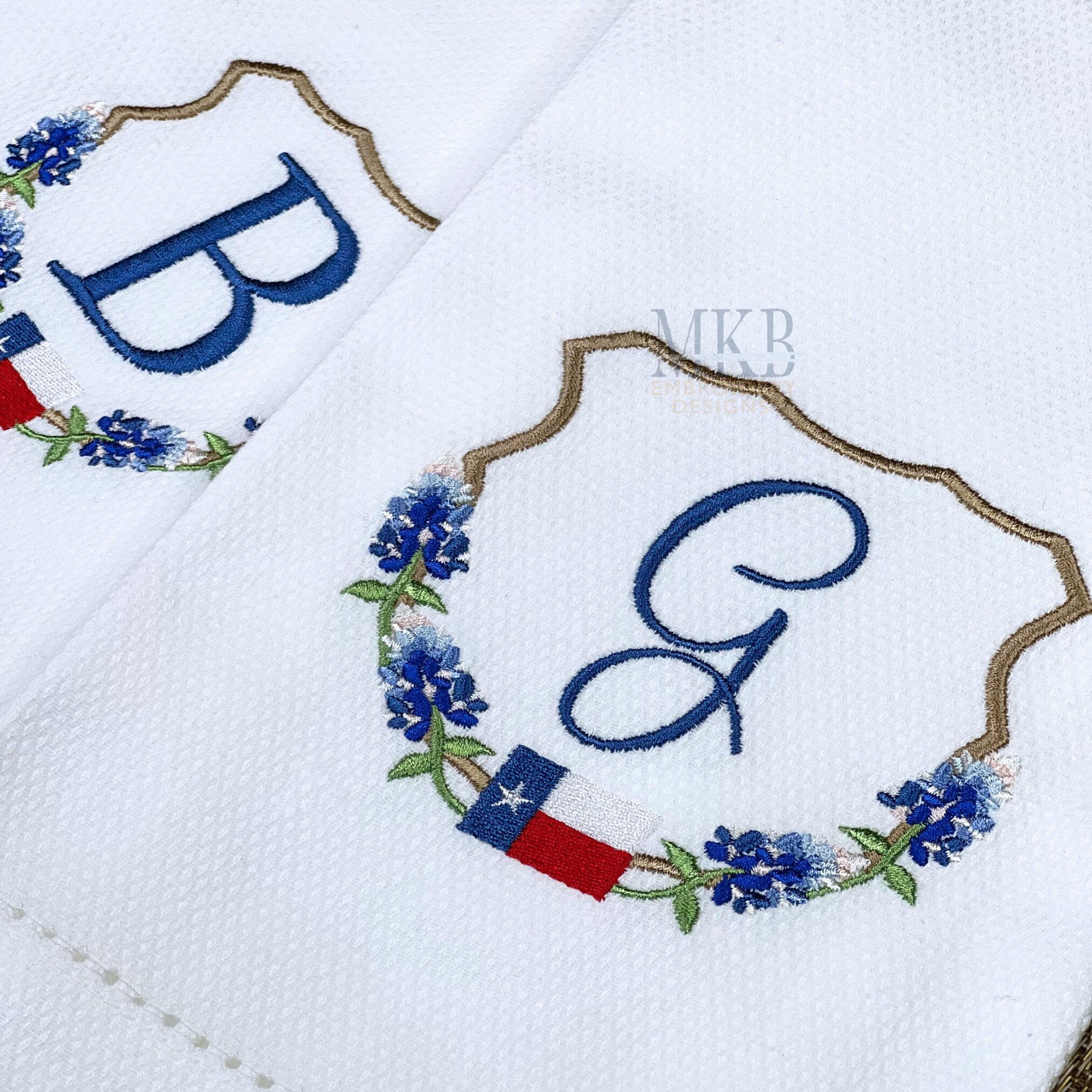 Texas Bluebonnets Crest, Bluebonnet Embroidery, Wildflower, Floral ...