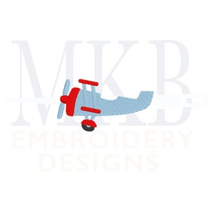 Airplane Embroidery Design, Biplane Embroidery, Cute Transportation ...