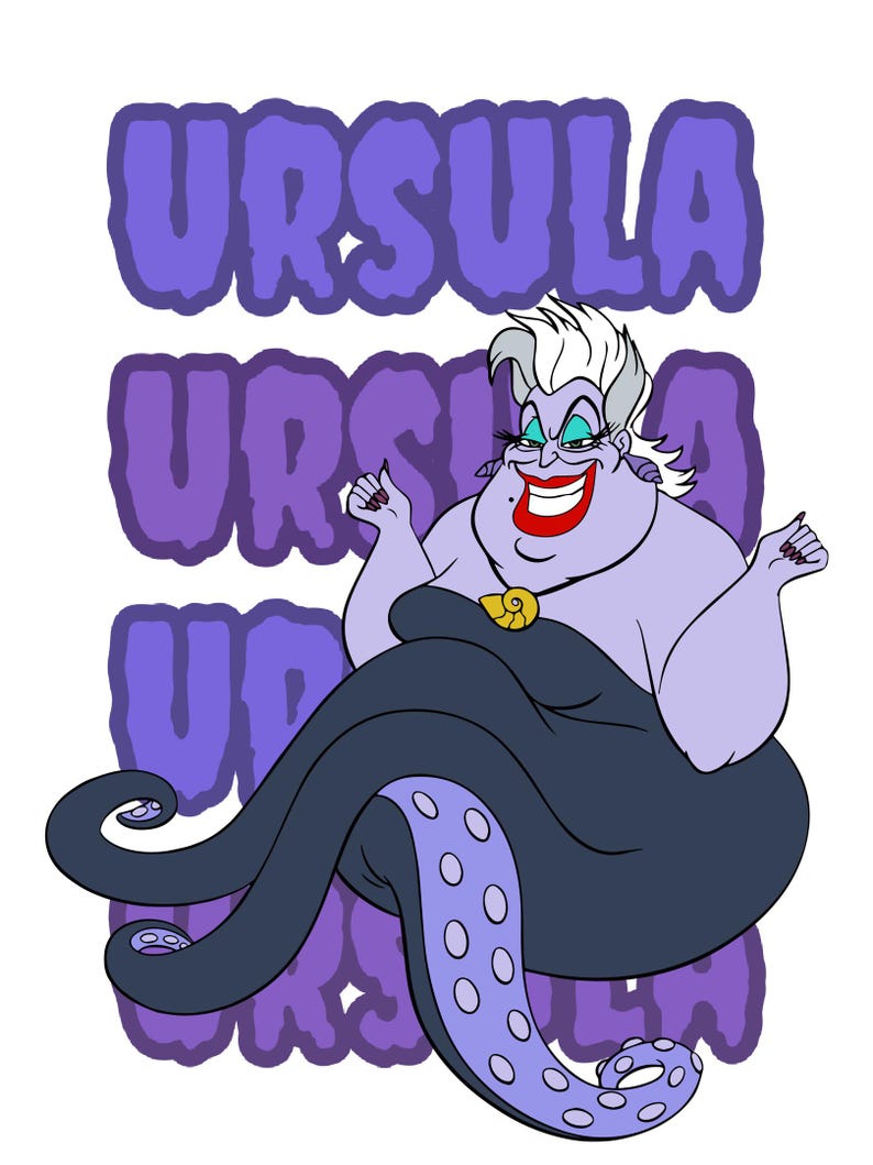 Ursula Disney Villains Halloween Digital Download - Etsy