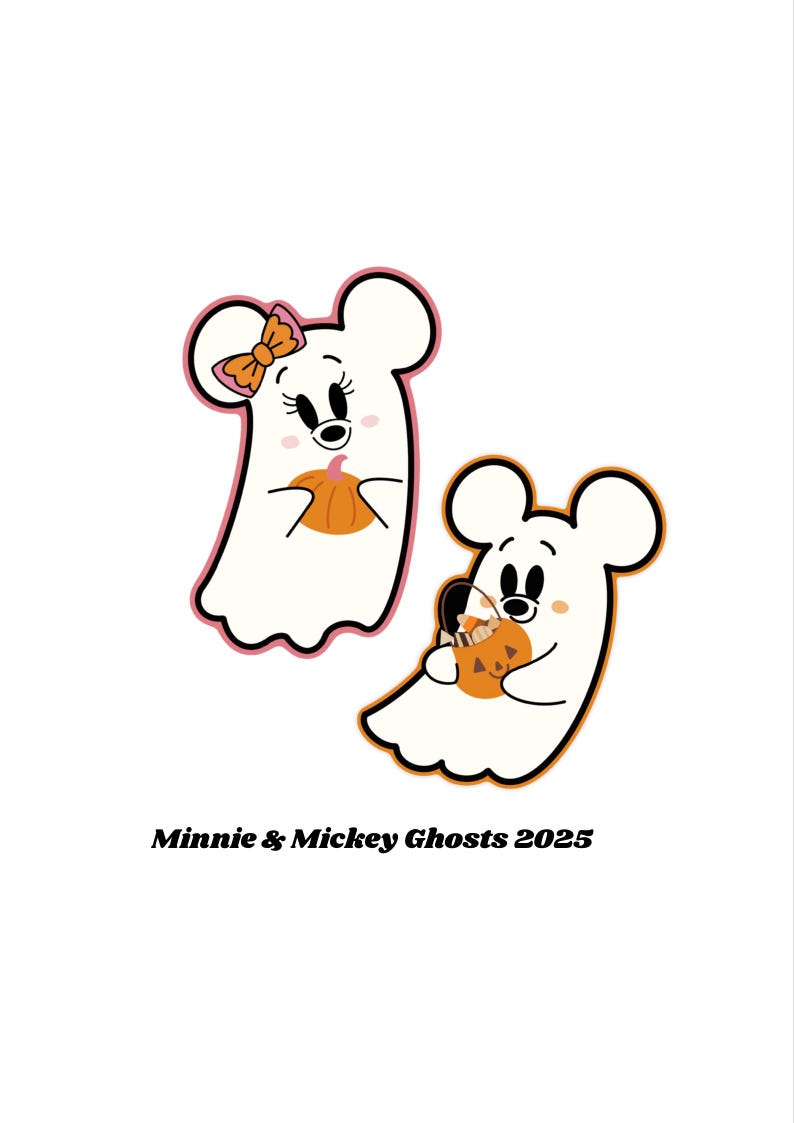 Mickey and Minnie Mouse Ghost 2025 Digital Download - Etsy