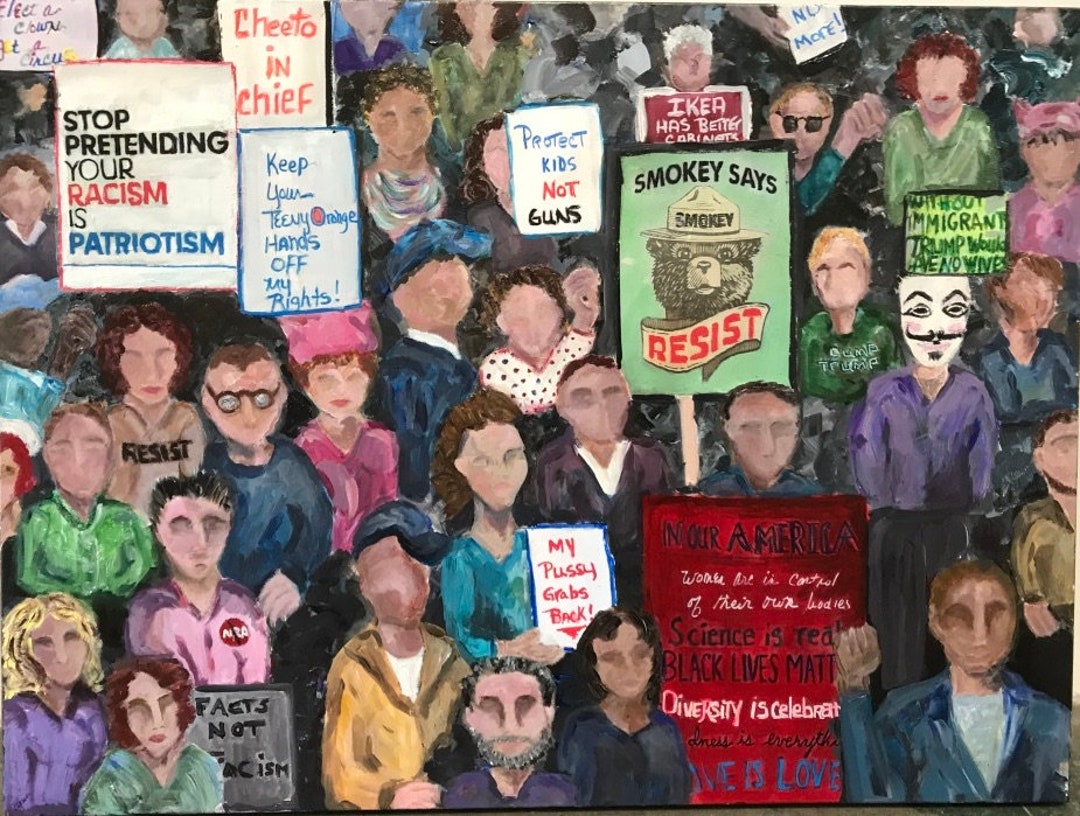 RESIST! Poster (18x24) of Original Painting - Etsy