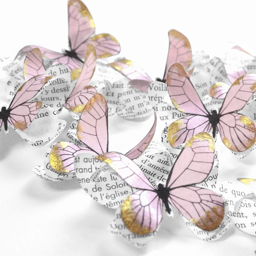 3D Paper Butterflies – Enchanted Forest Wedding Decor, Cottagecore Wall ...