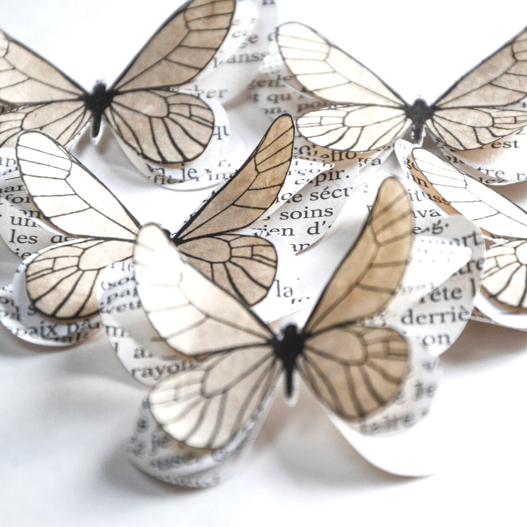 Paper Butterflies for Enchanted Forest Decor, Butterfly Decorations for ...