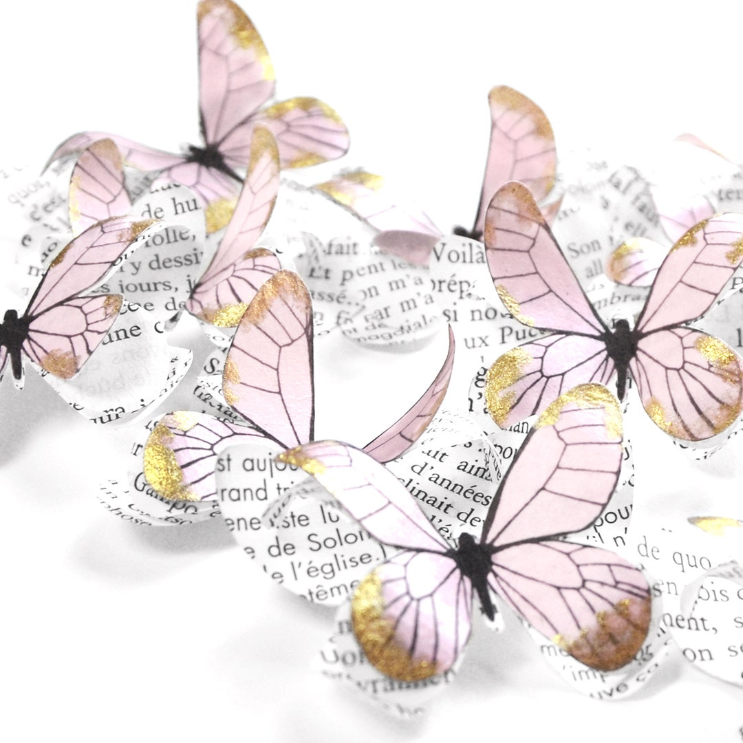 Paper Butterflies for DIY Autumn Wedding Centerpiece & Fairy Theme ...