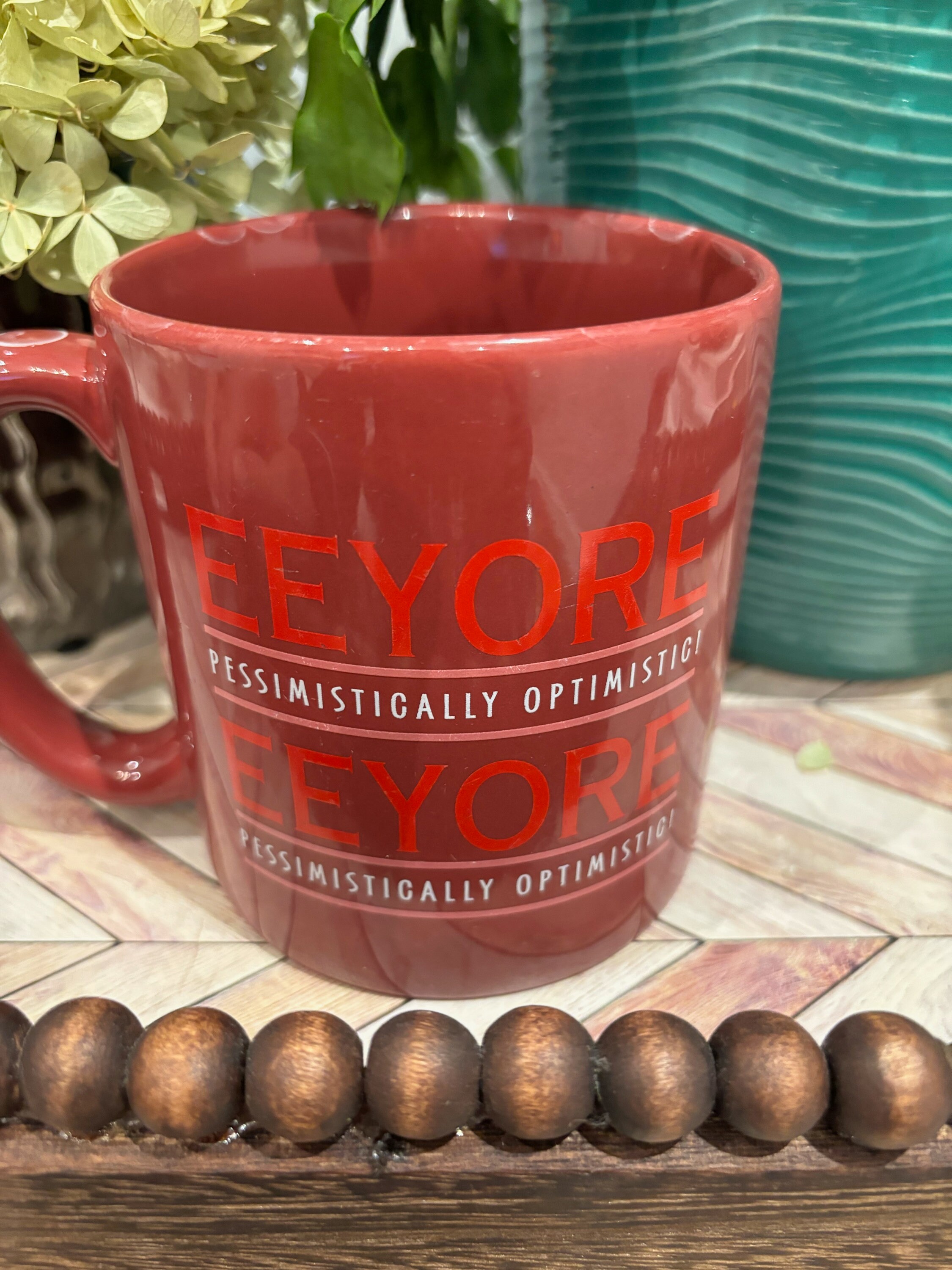 Winnie the Pooh's Eeyore Sculpted Pessimistically Optimist Large Mug - Etsy