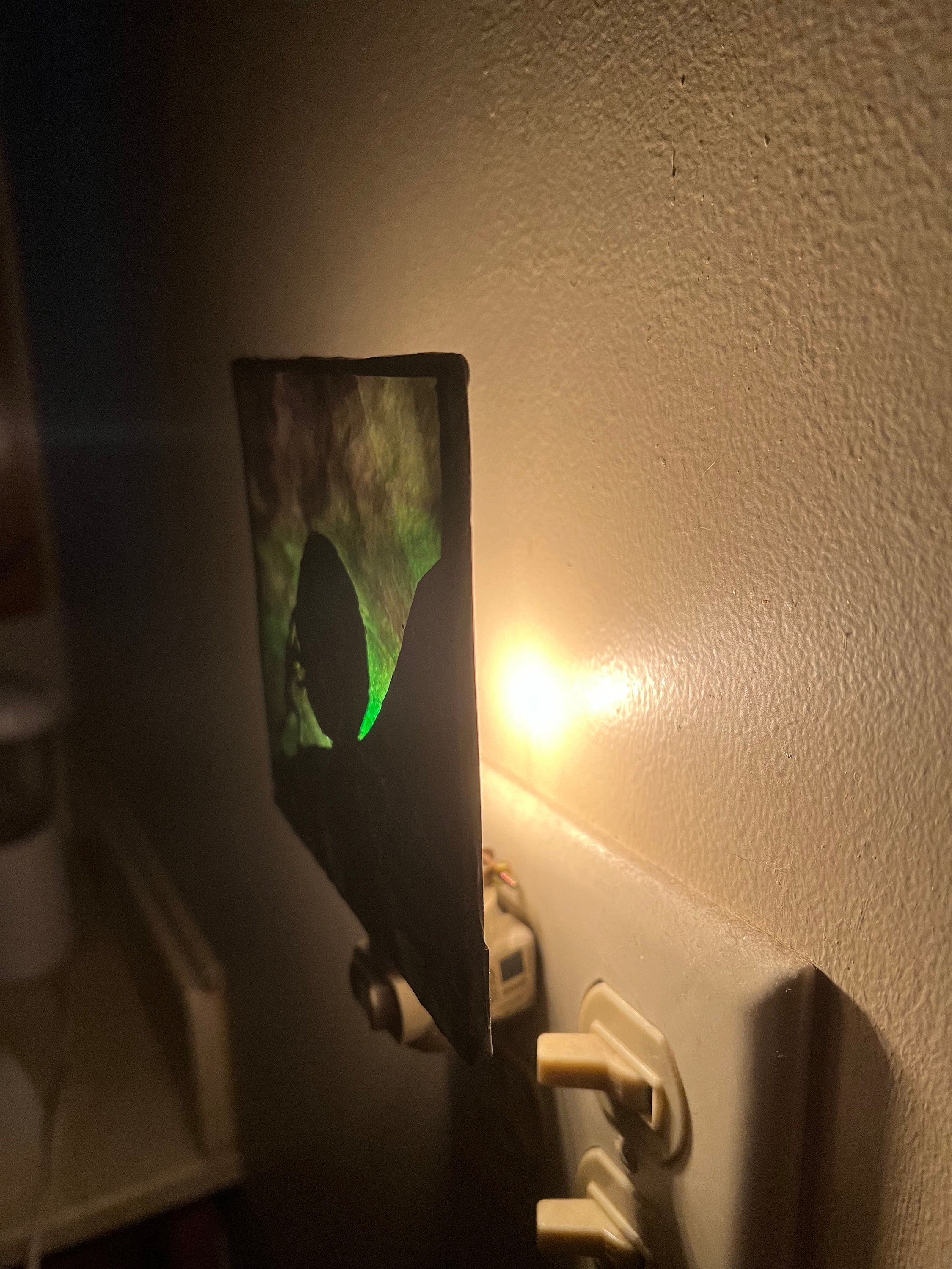 Sisyphus Greek Mythology Streaked Purple Green Stained-glass Night ...