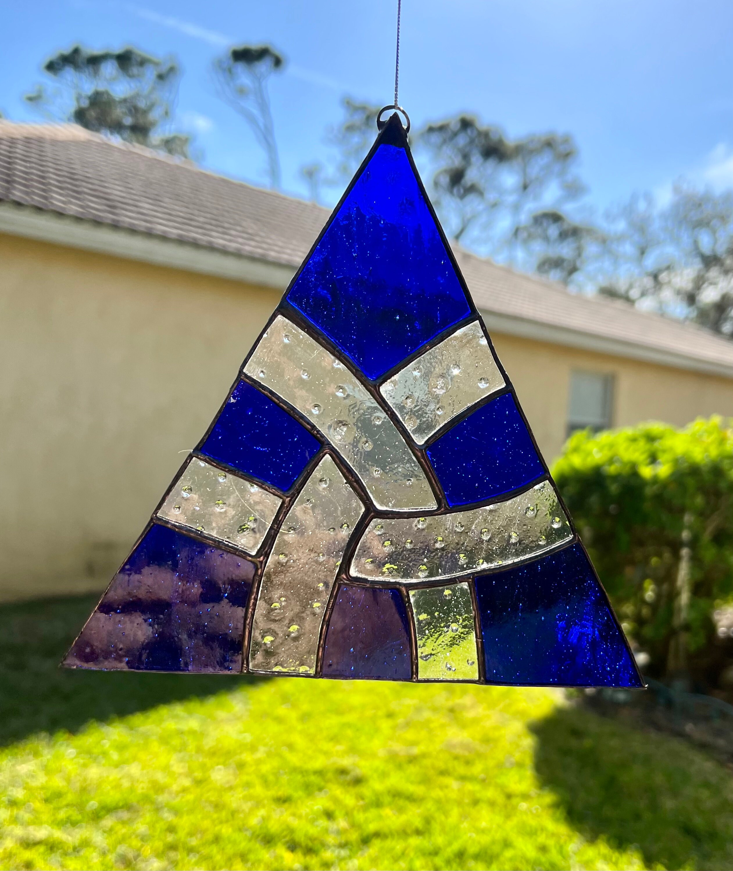 Celtic Triangle Sun Catcher - Etsy