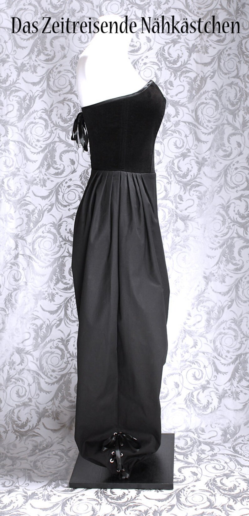 Overall With Corset Bodice and Harem Legs, Gothic, Wave, 80ies, Vintage ...