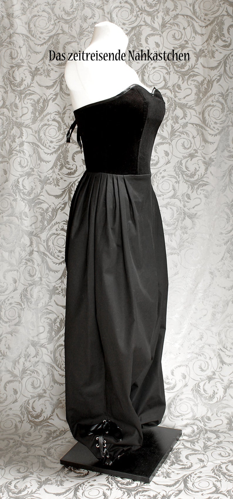 Overall With Corset Bodice and Harem Legs Gothic Wave - Etsy