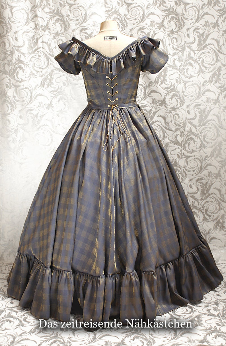 Victorian Ballgown Civil War Crinoline Dress Romantic Era - Etsy UK