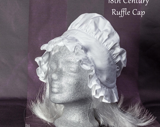 Ladies' or Girls' Ruffled Dormeuse Cap in 100% Cotton or Linen - Etsy ...