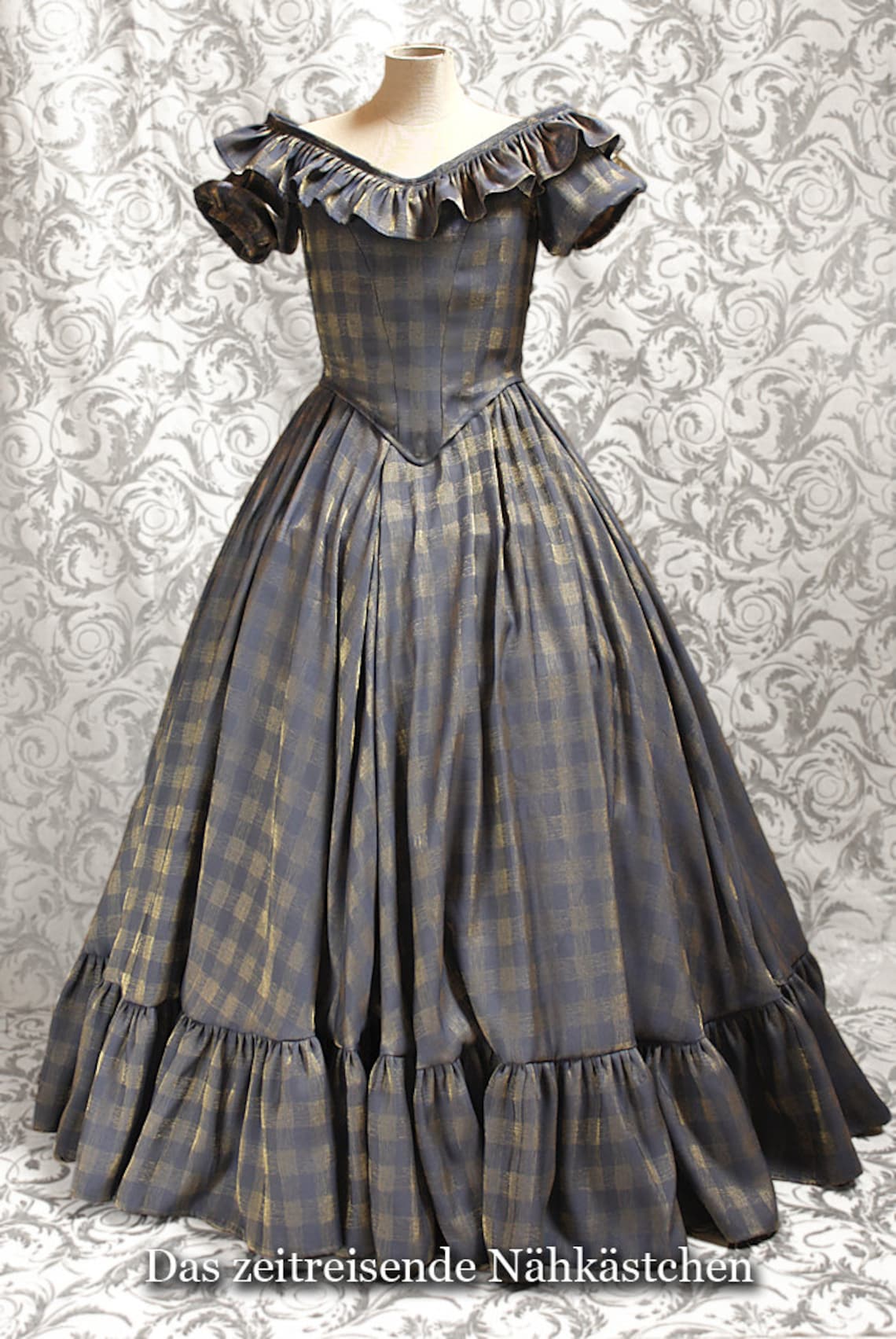 Victorian Ballgown Civil war crinoline dress romantic era | Etsy