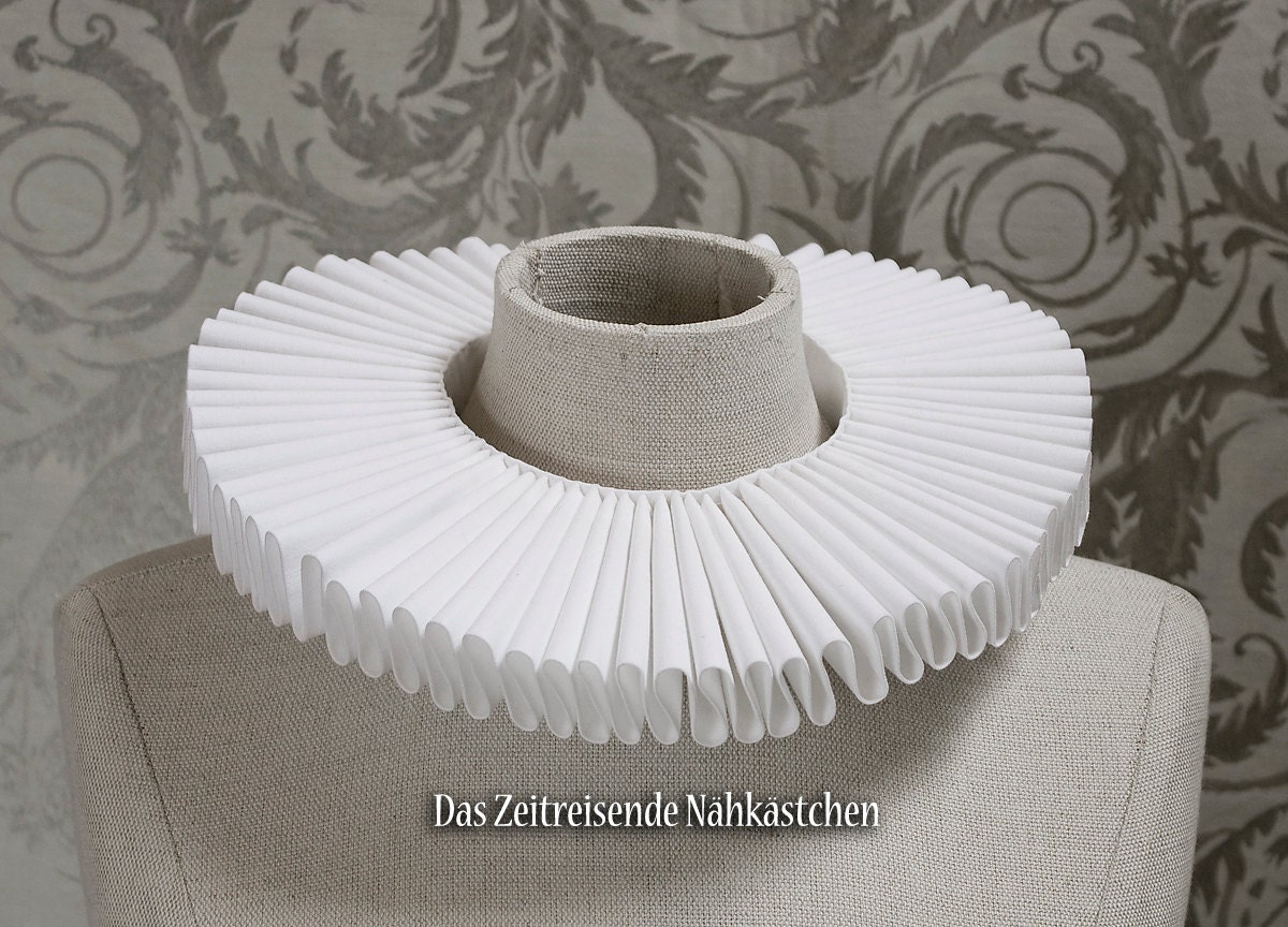 Elizabethan Ruff Gran Gola Renaissance Collar White - Etsy