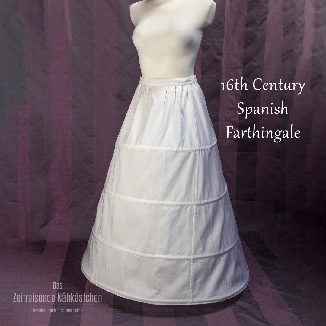 Hoop Skirt Spanish Farthingale – Custom-made for Tudor, Elizabethan ...