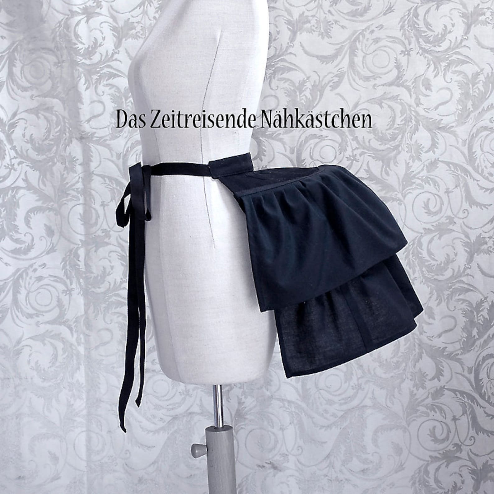 Small Bustle Victorian Skirt Support Black - Etsy