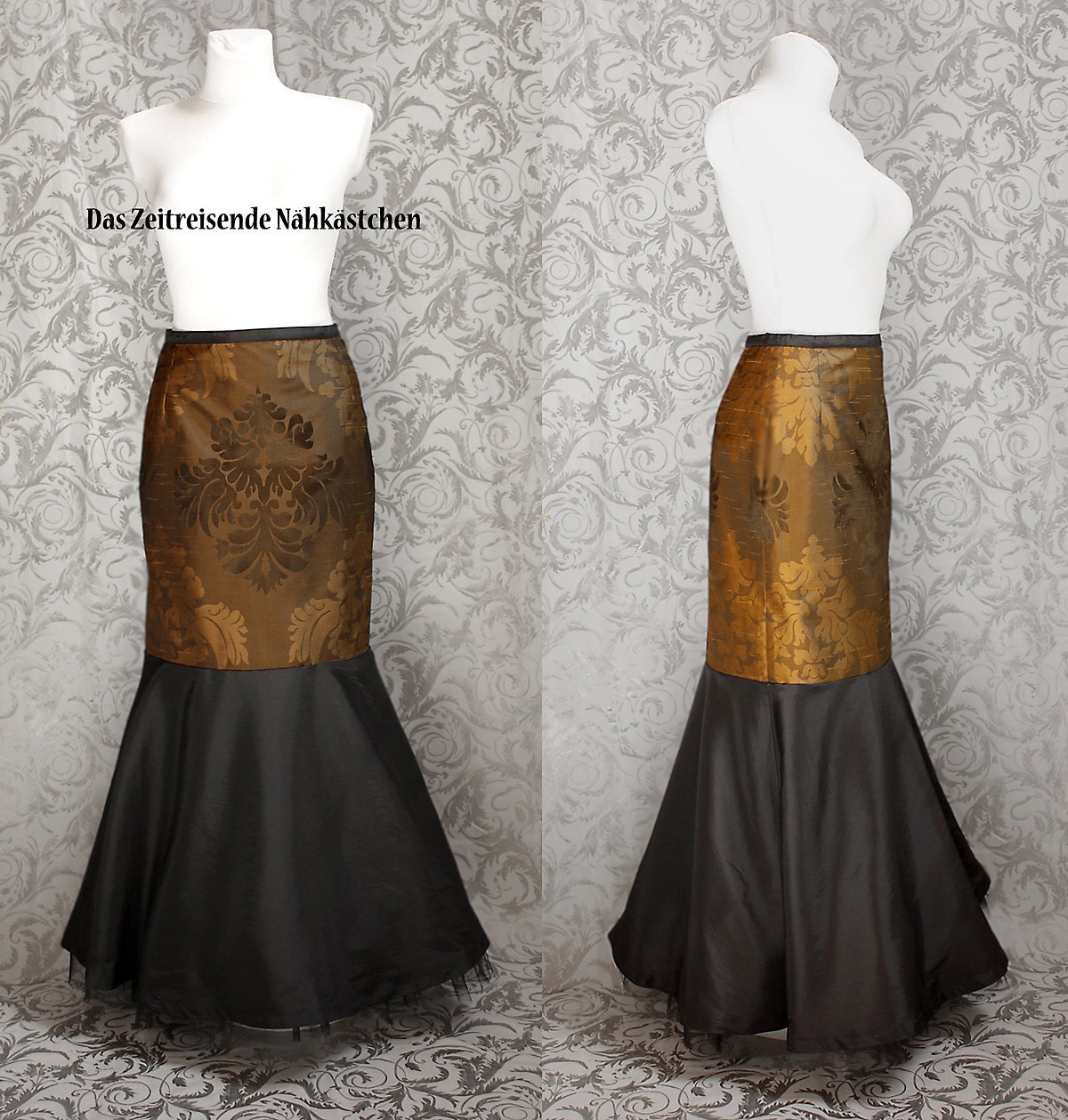 Fishtail Skirt, Mermaid Skirt, Brocade, Gothic - Made to Measure - Etsy