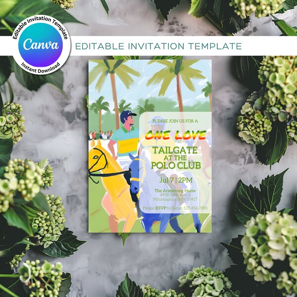 Polo Invitation - Etsy