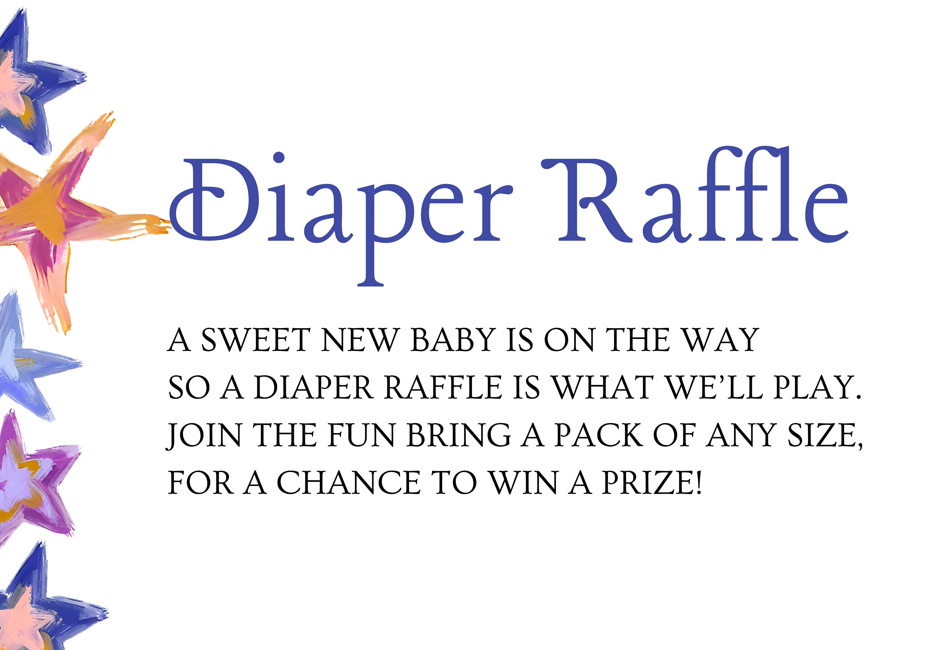 Aries Astrology Star Sign Baby Shower Invitation Suite Diaper Raffle ...