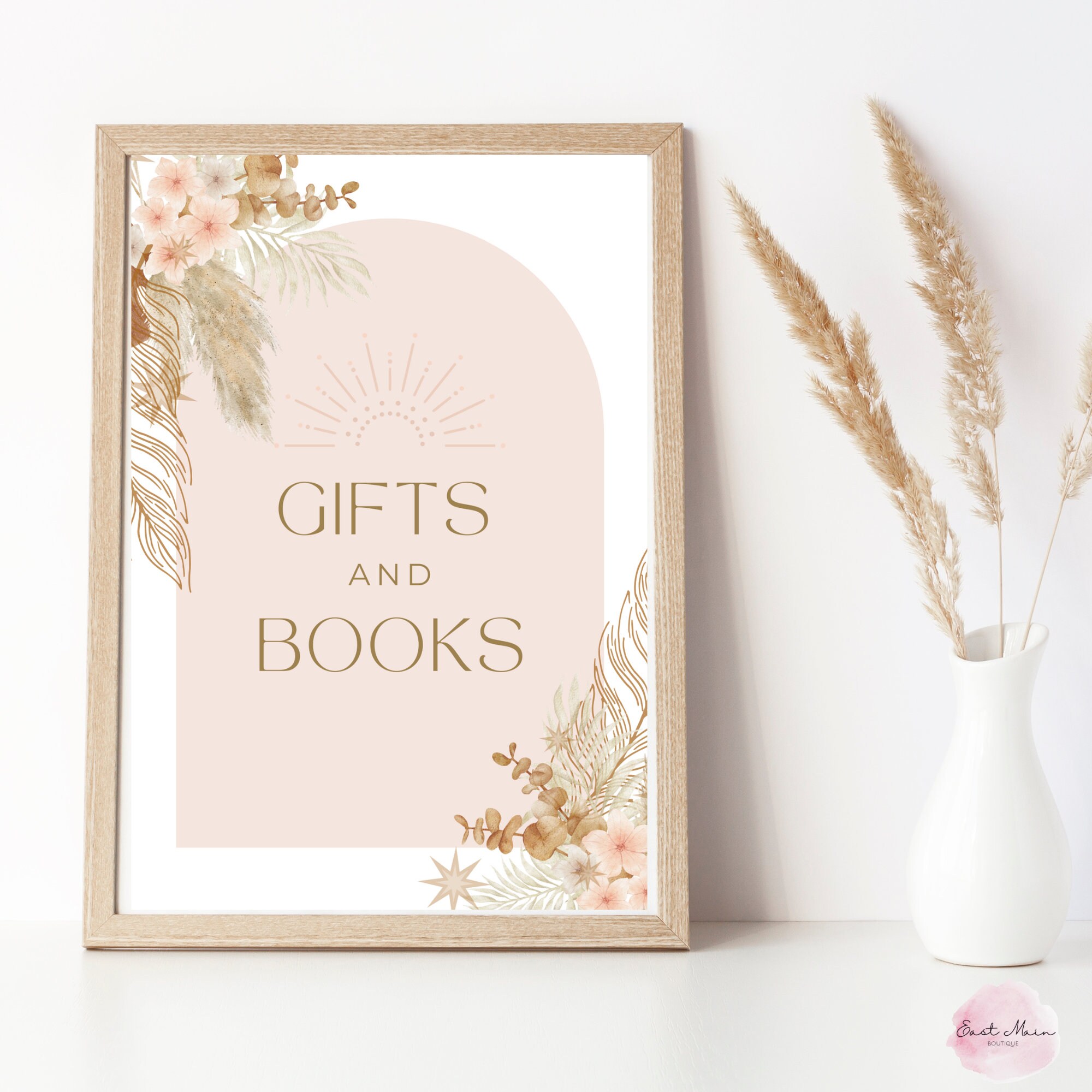 Neutral Boho Baby Shower Sign | 5 Size Options Included With Purchase ...