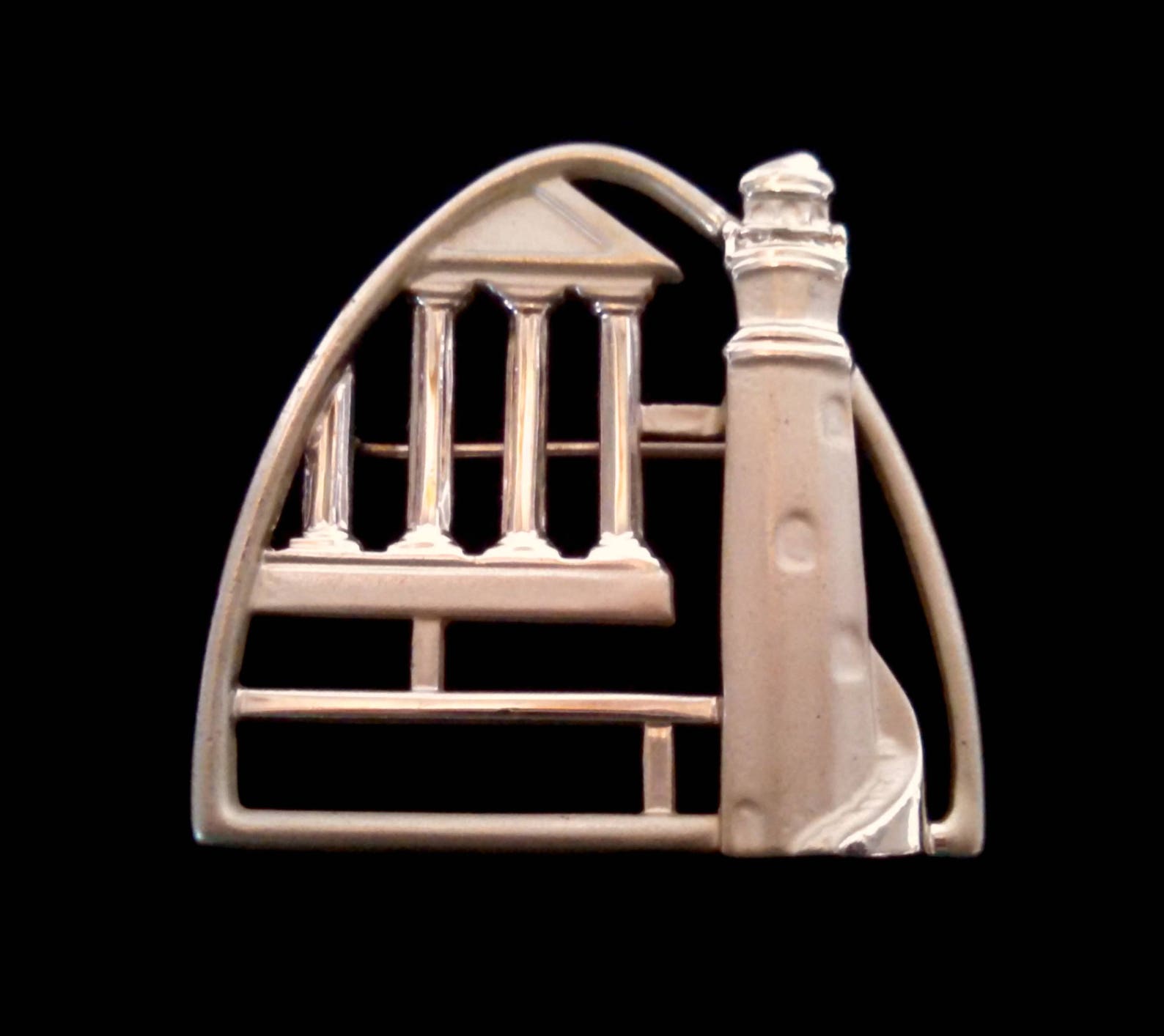 Vintage Brooch, Gold Tone Lighthouse Brooch by American Jewelry Company ...