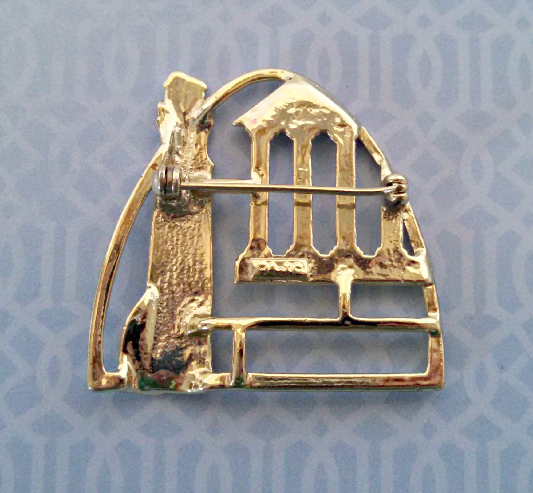 Vintage Brooch, Gold Tone Lighthouse Brooch by American Jewelry Company ...