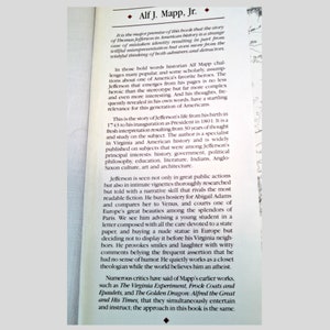 Vintage Book, "thomas Jefferson, A Strange Case of Mistaken Identity ...