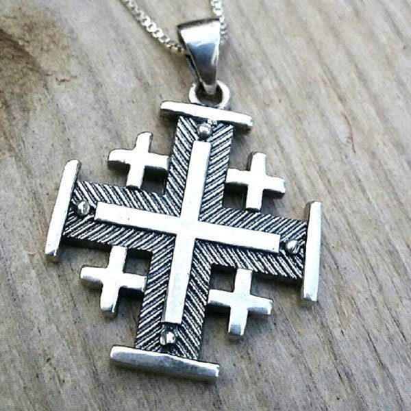 Jerusalem Cross Pendant - Etsy