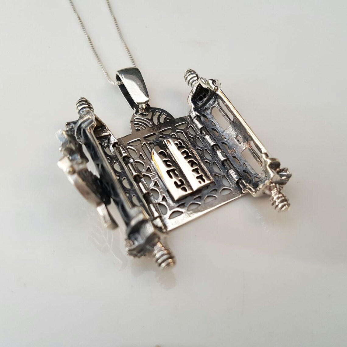 Openable Sterling Silver 925 & White Zircons Giant Massive | Etsy