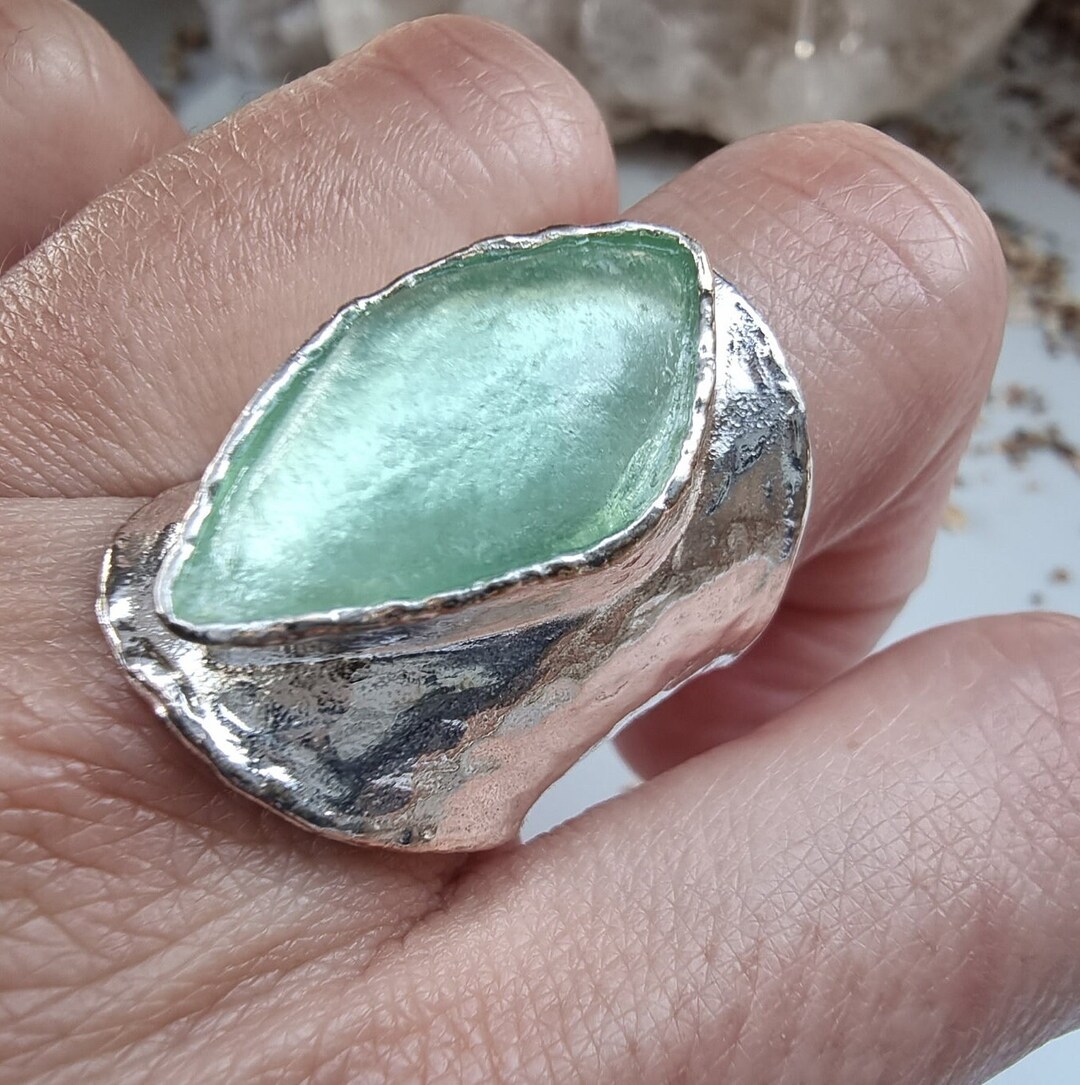 Beautiful Roman Glass Ring, Ancient Roman Glass, Historical Glass ...