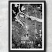 PORTLAND Oregon Map With Coordinates Portland Wall Art - Etsy