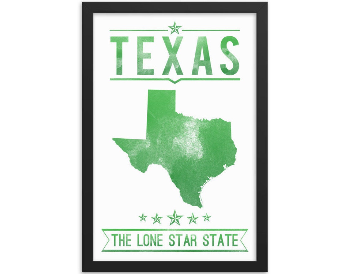 TEXAS State Typography Print, Typography Poster, Texas Poster, Texas ...