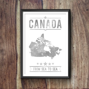 CANADA Typography Print, Typography Poster, Canada Poster, Canada Wall ...