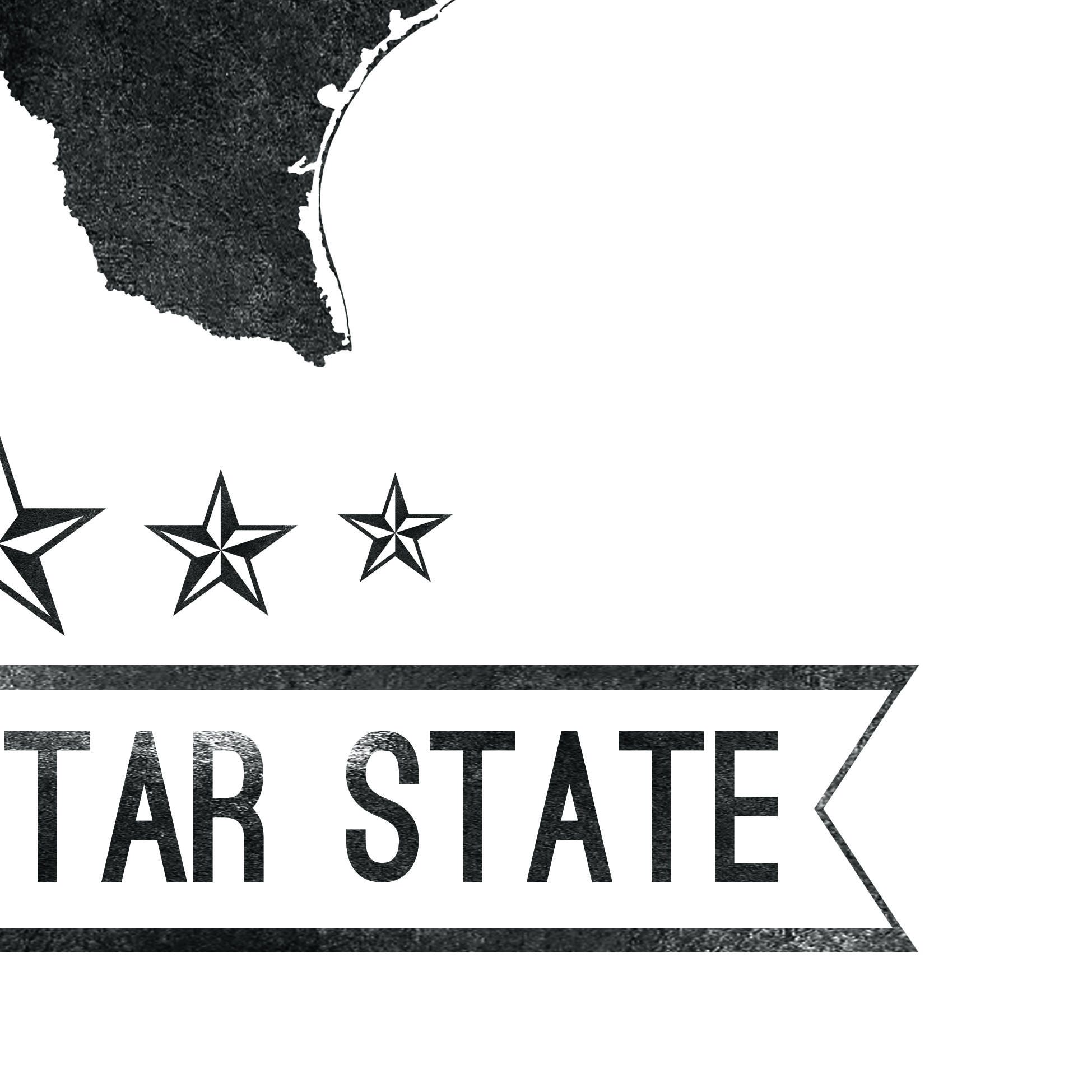 TEXAS State Typography Print Typography Poster Texas Poster - Etsy