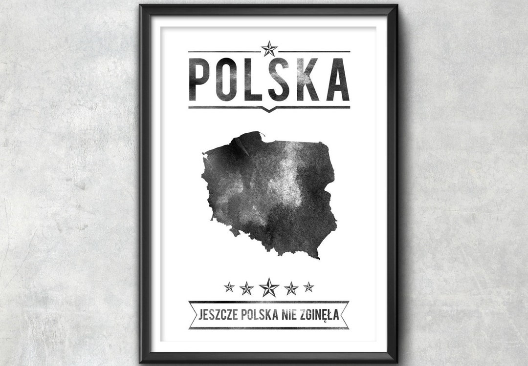 POLAND Typography Print, Poland Poster, Poland Wall Art, Poland Gift ...