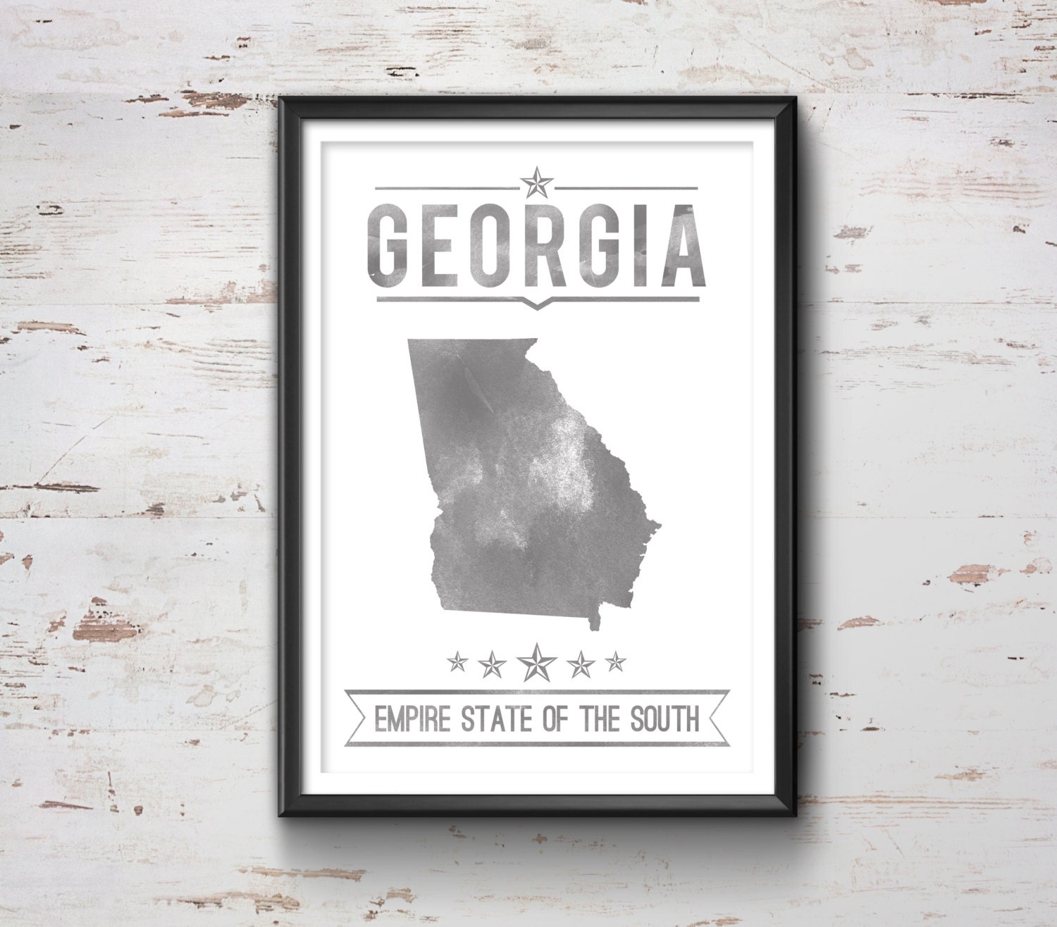 GEORGIA State Typography Print Typography Poster Georgia | Etsy