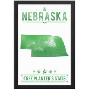 NEBRASKA State Typography Print, Typography Poster, Nebraska Poster ...