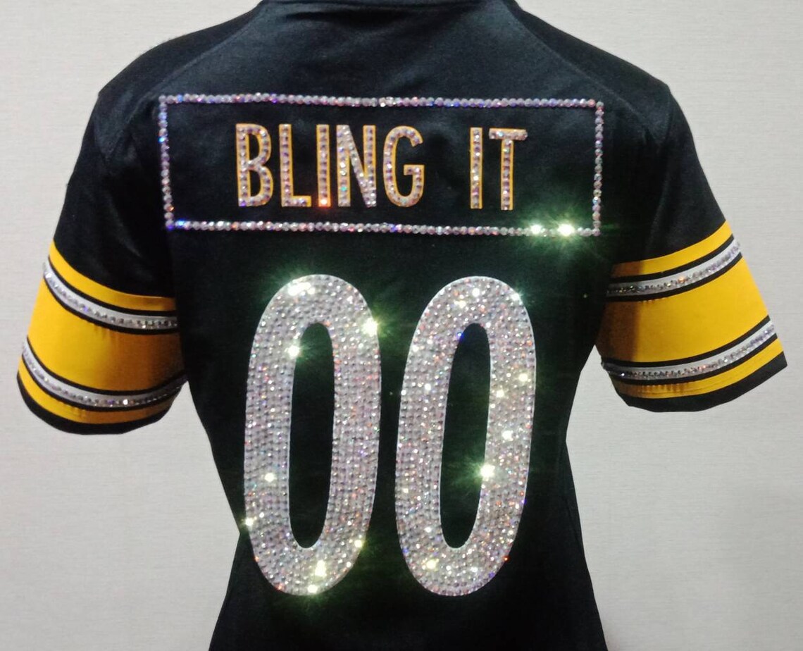 Pittsburgh Football Steelers Crystal Blinged Out Service this - Etsy