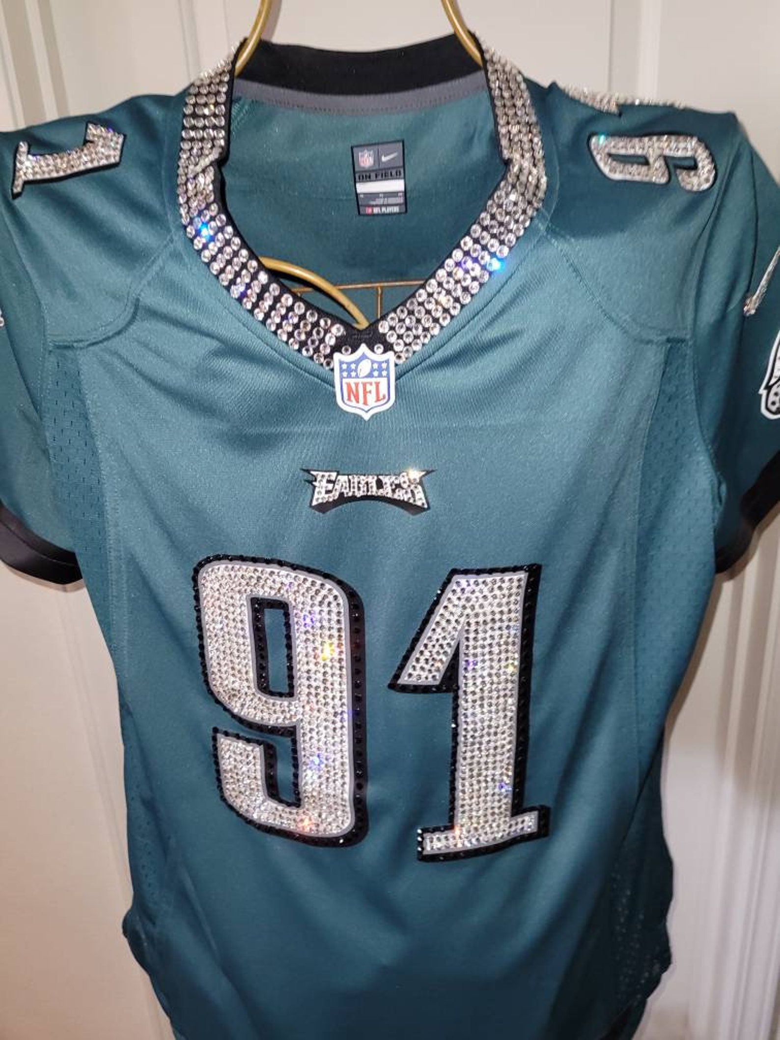 Philadelphia Football Eagles Vintage Custom Crystal Bling Service *this ...