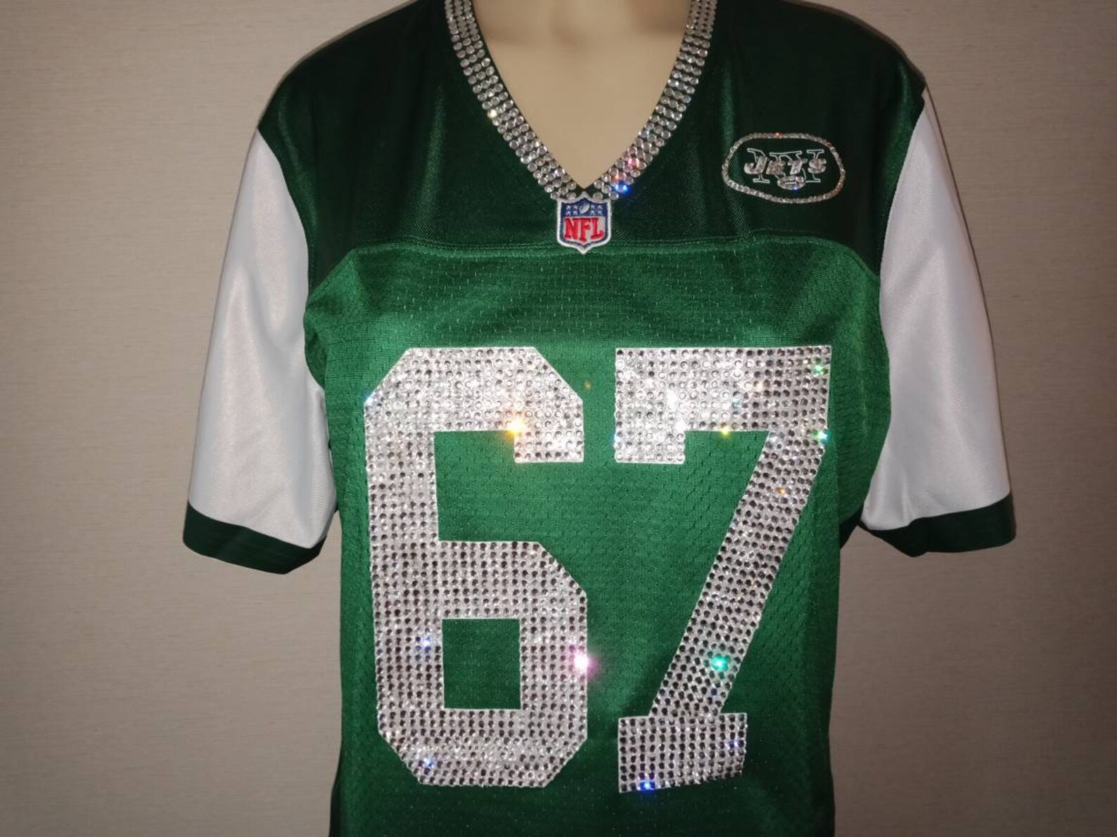 New York Football Jets Proline Crystal Bling Service this | Etsy