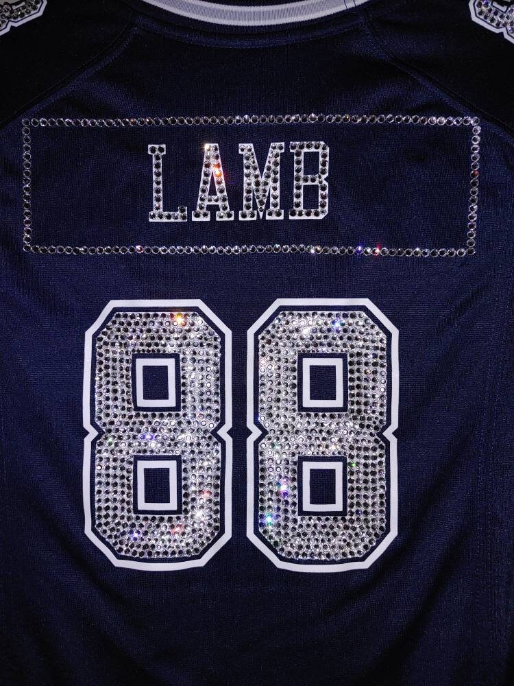 Dallas Football Custom Crystal Bling Service. *this Jersey is a Display ...