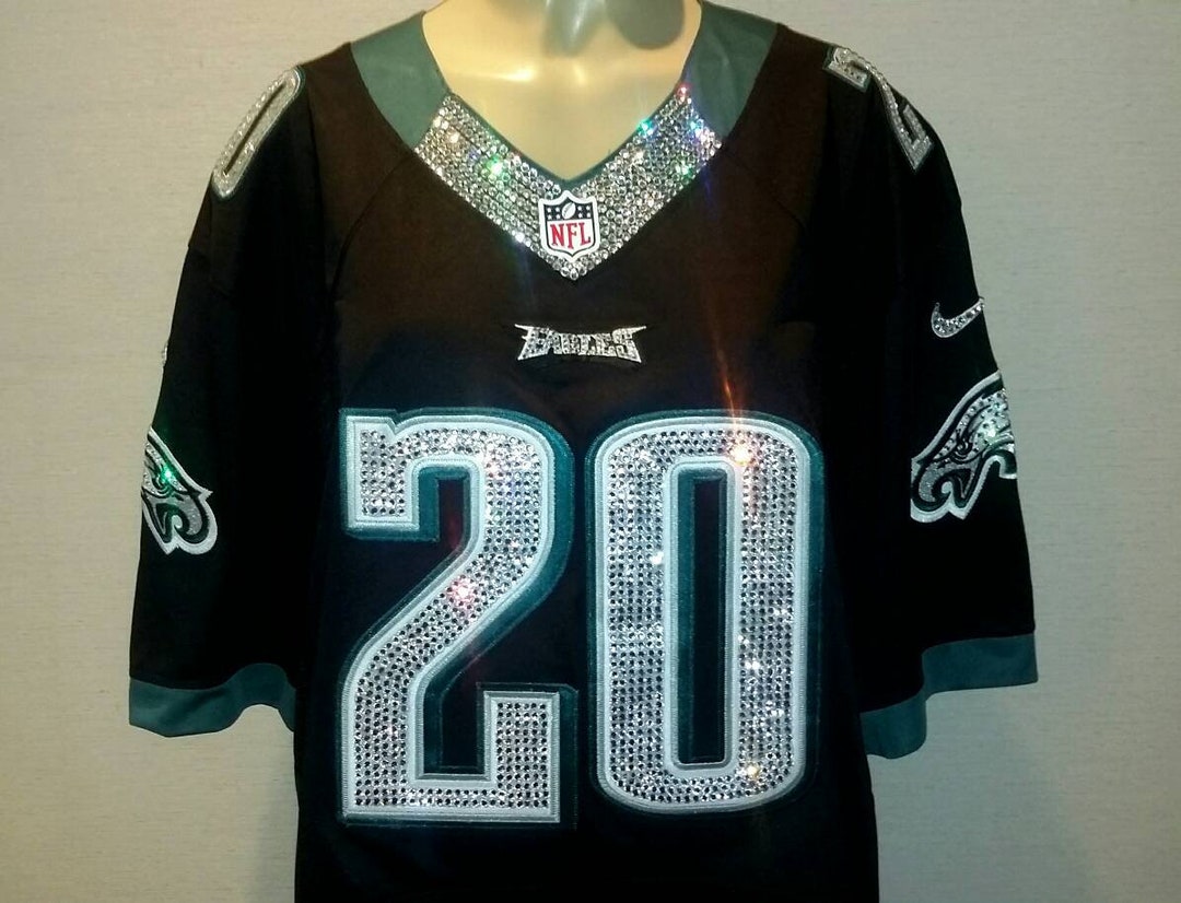 Philadelphia Football Eagles Custom Crystal Blinged Service *jersey is ...