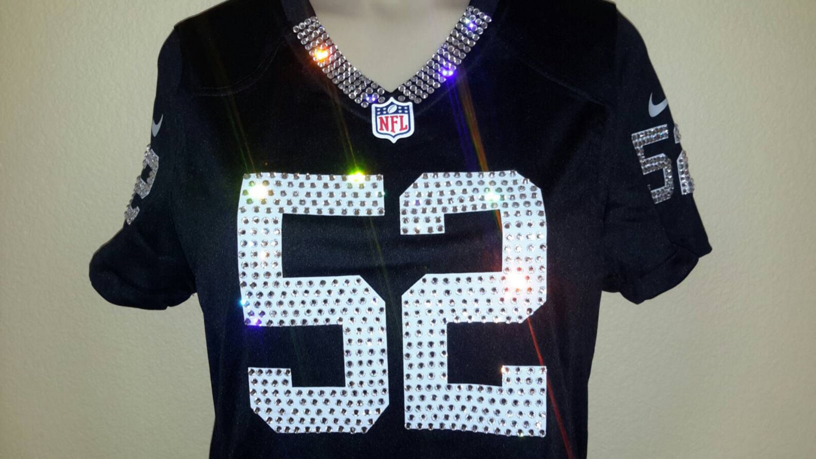 Las Vegas Football Raiders Custom Crystal Bling Service *this Jersey is ...