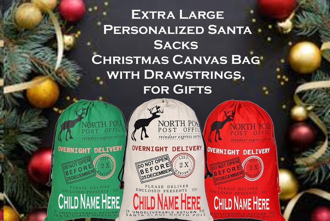 Extra Large Santa Sacks - Etsy