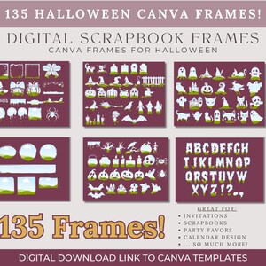 135 Canva Halloween Image Frames: Ultimate Frames Pack ALL Our ...