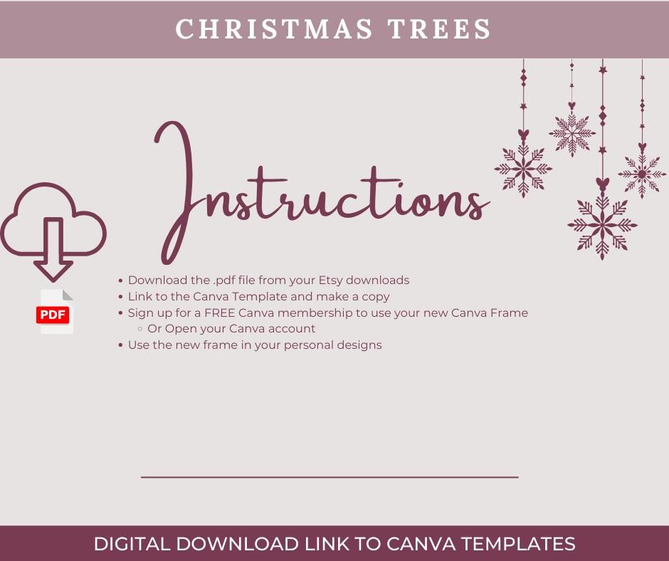 18 Fillable Canva Christmas Tree Frames Perfect for Holiday Cards ...