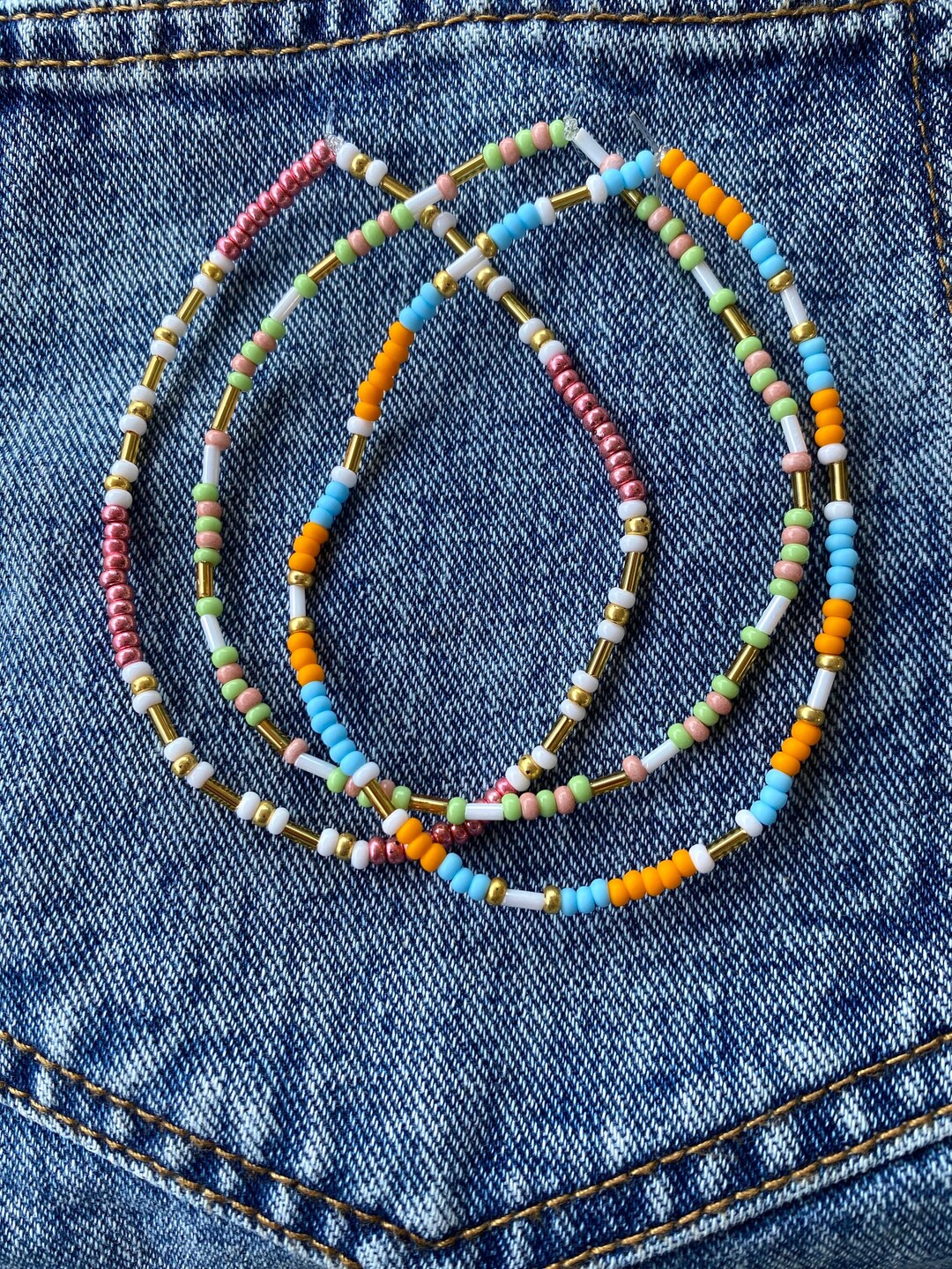 Seed Bead Anklet, Boho Anklet, Petite Anklet, Dainty Anklet, Summer ...