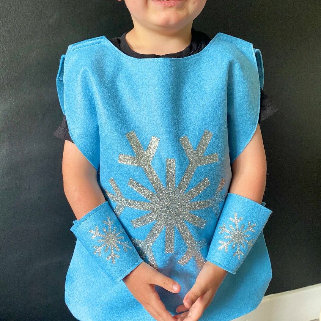 Glitter Snowflake Costume: Felt Tabard, Crown & Cuffs - Etsy