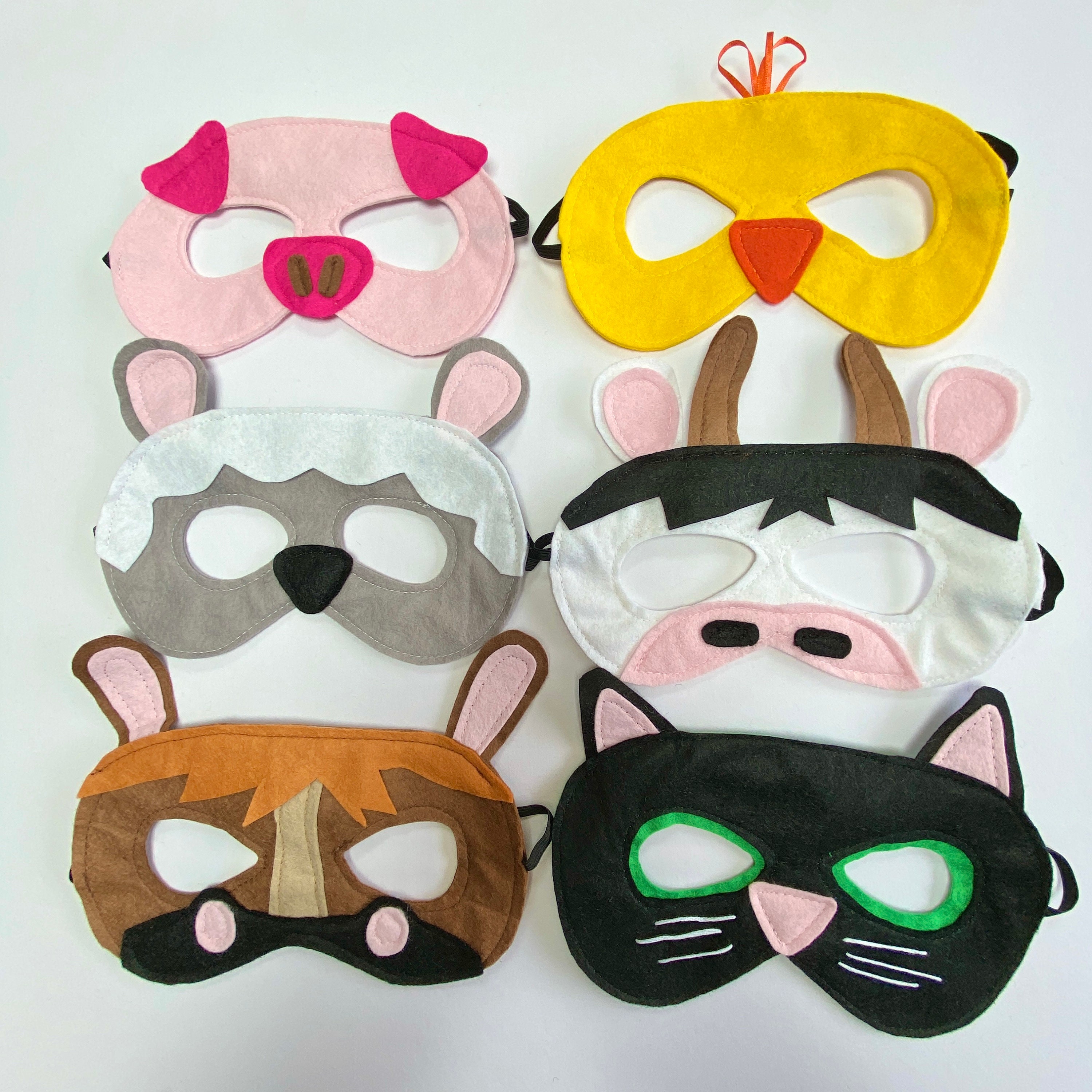 Máscaras de animales de granja para niños Juego de máscaras - Etsy España