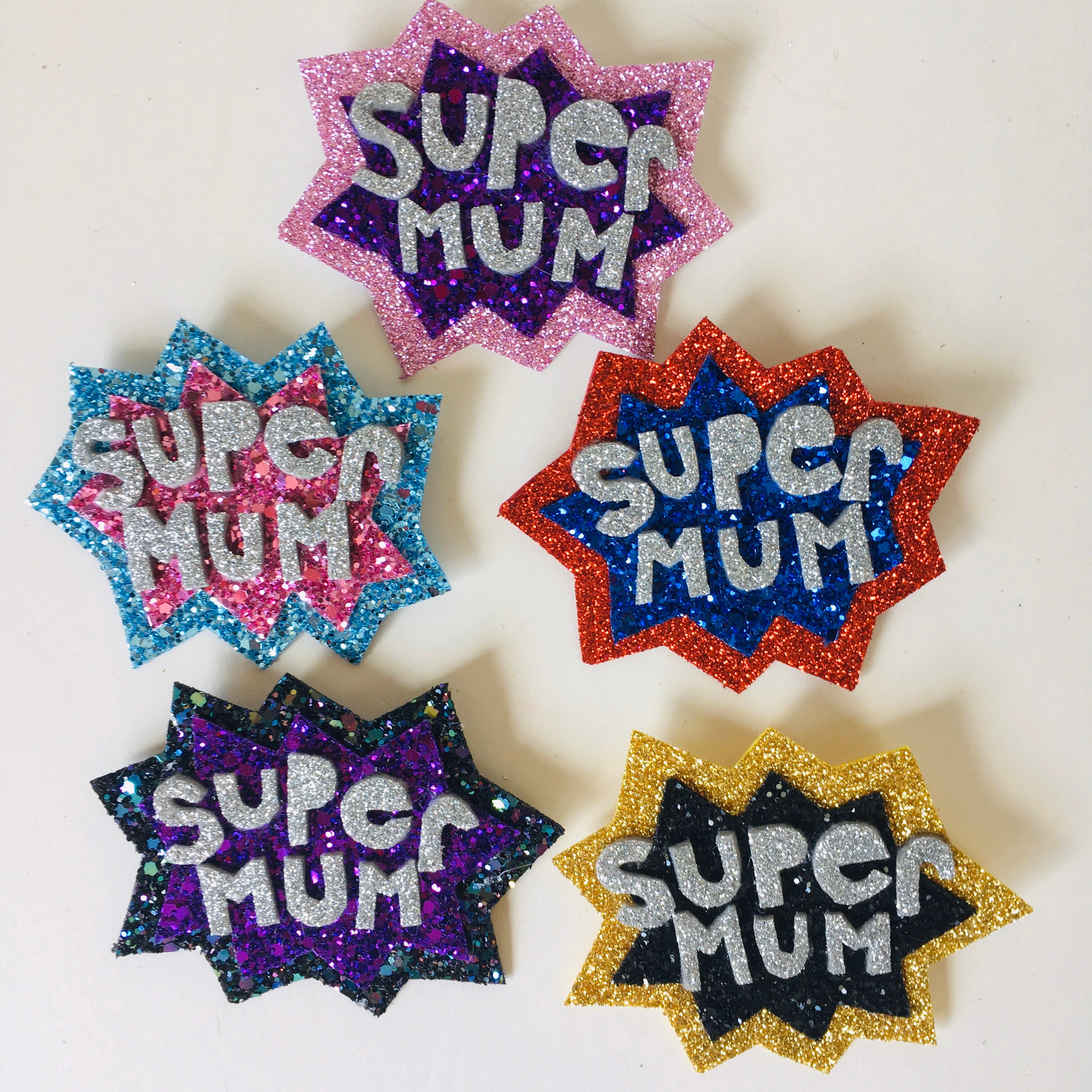 Mother's Day Pin Badge Super Mum Pin. - Etsy UK