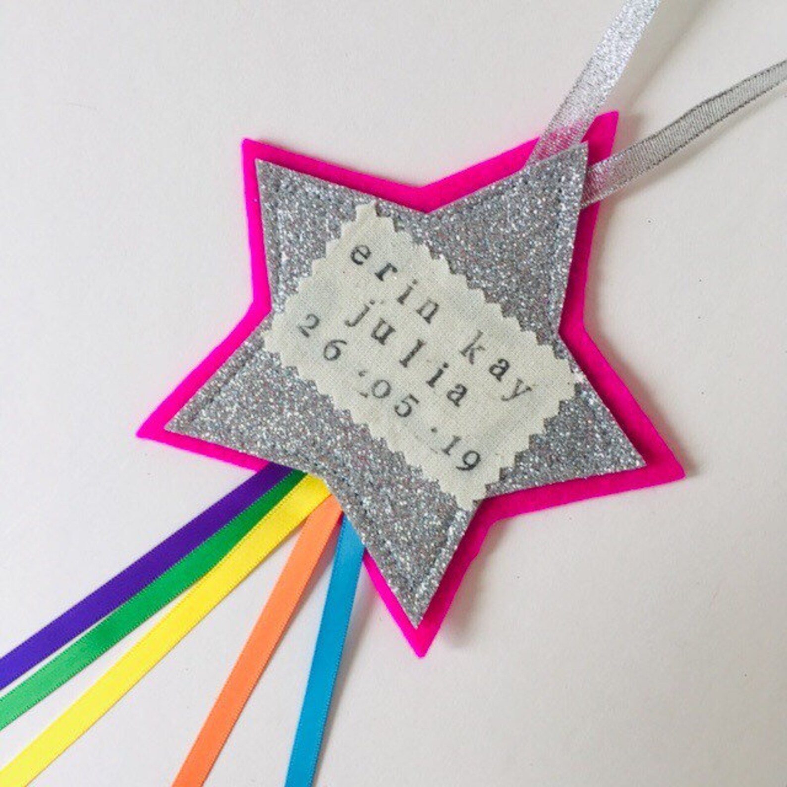 Baby Star Hanging Christening Gift Star Hanging Baby Name | Etsy